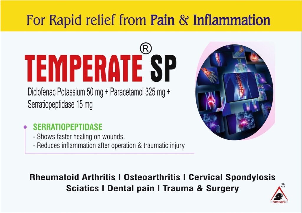 Temperate®SP Tablets - Amcare Pharma